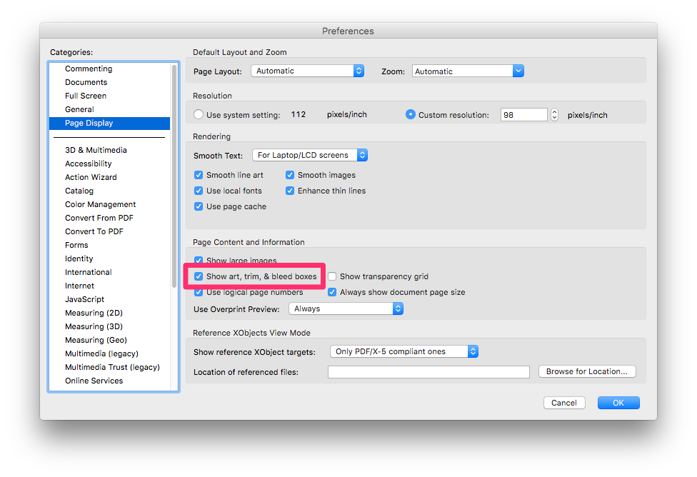 The PDF page boxes: CropBox, BleedBox & TrimBox | w3pedia