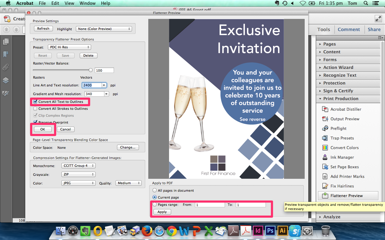 Convert Text To Outlines in Adobe Acrobat | w3pedia