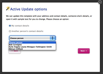 Step 4 - Active Update fields | w3pedia