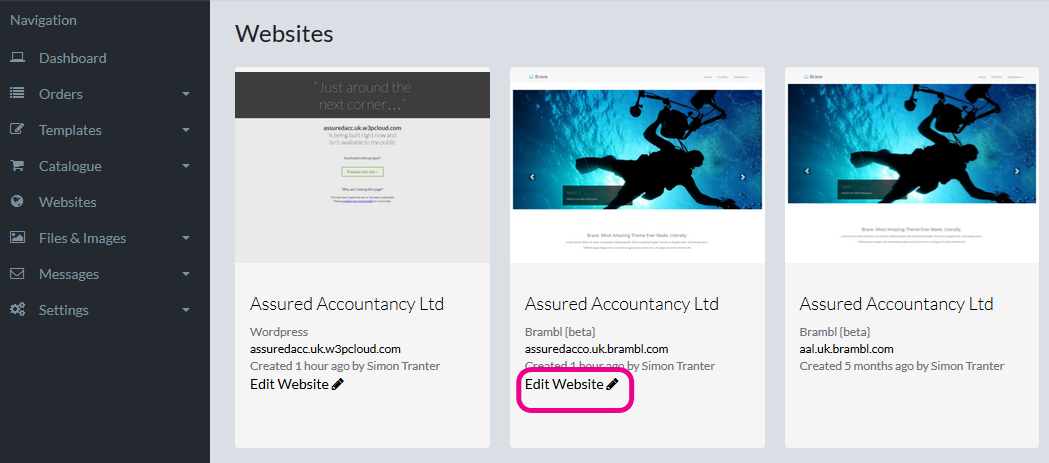 Client viewing & editing of websites | w3pedia