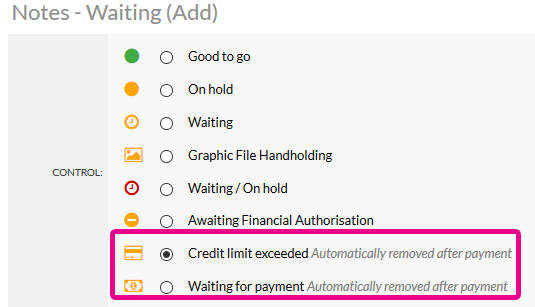 Customer credit & payment controls | w3pedia